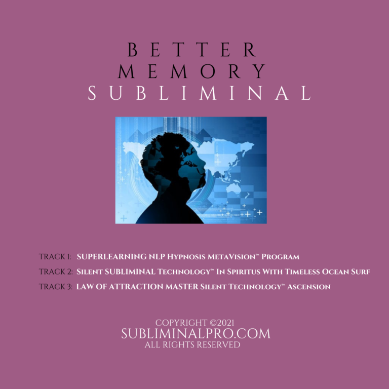 Better Memory Subliminal - SUBLIMINAL PRO